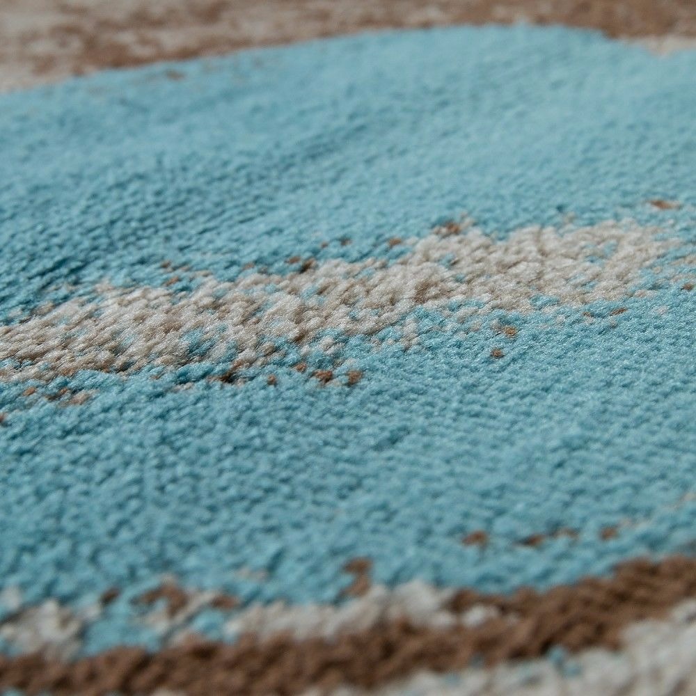 Modern tapijt bloemen bruin - Gratis verzending!